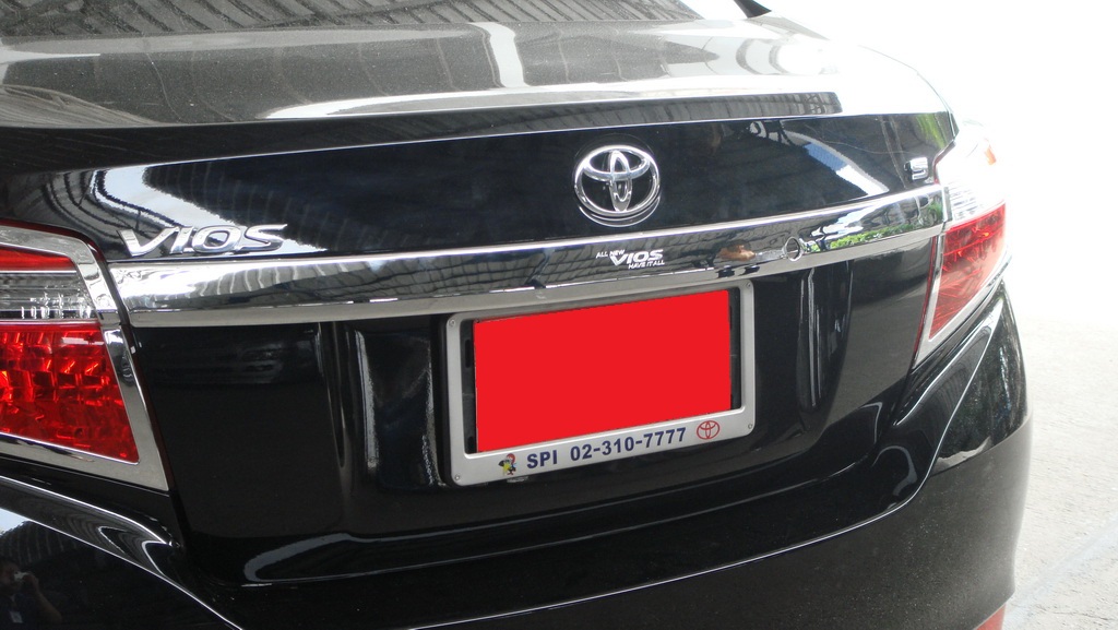 Rear Trunk Lid Cover Chrome Upper Fit Toyota Vios Belta Yaris Sedan ...