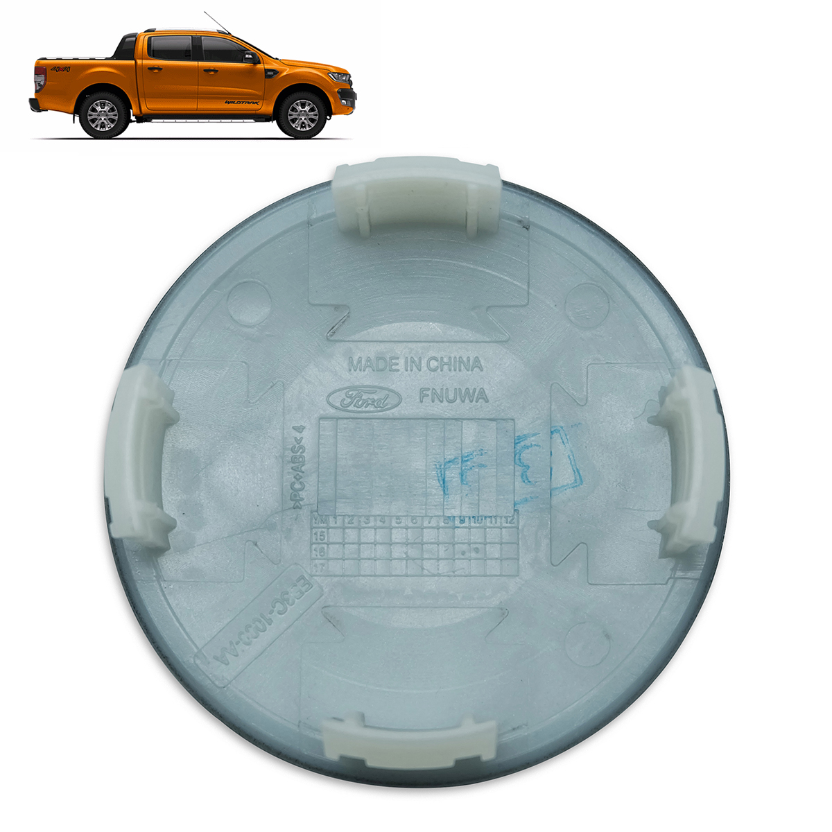 18" Wheel Center Cap Cover Dia 7 Cm Genuine Grey 1 Pc For Ford Ranger ...