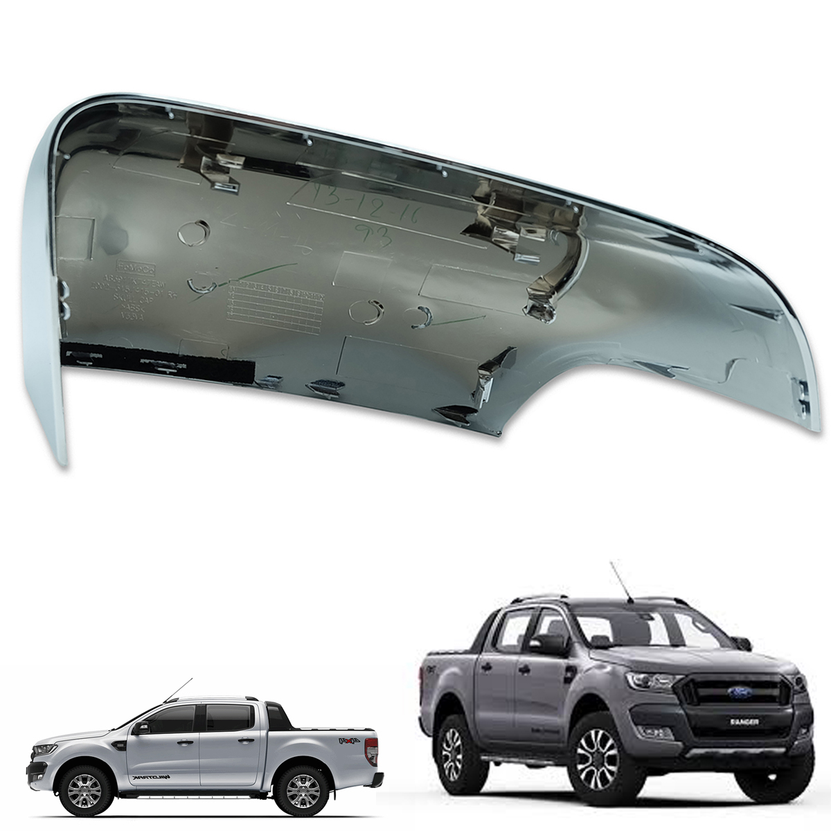 Wing Side Mirror Cover Chrome No Signal RH Genuine Fit Ford Ranger T6 ...