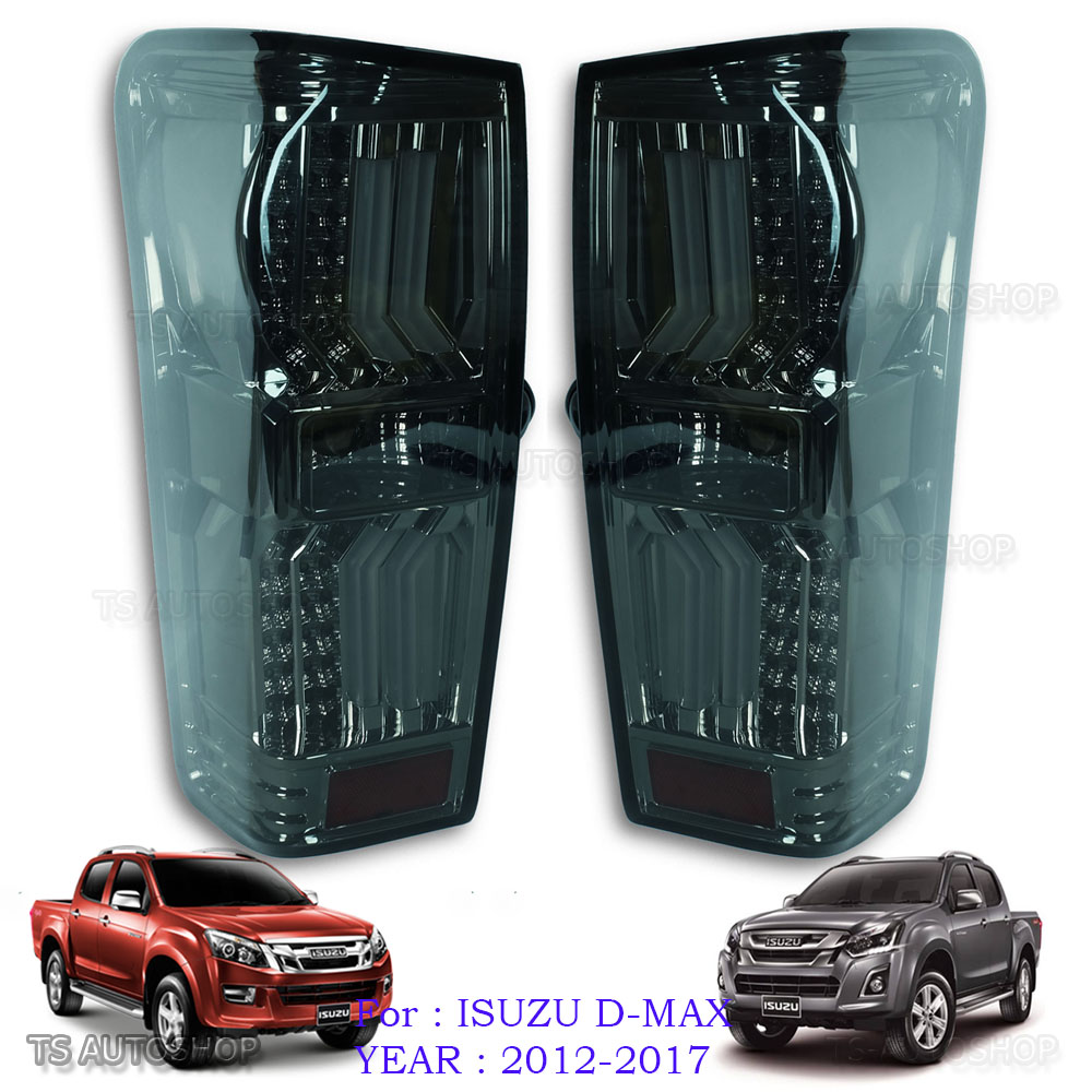 Black Smoke Lens Led Rear Tail Light Lamp Fits Isuzu Holden Dmax D-Max ...