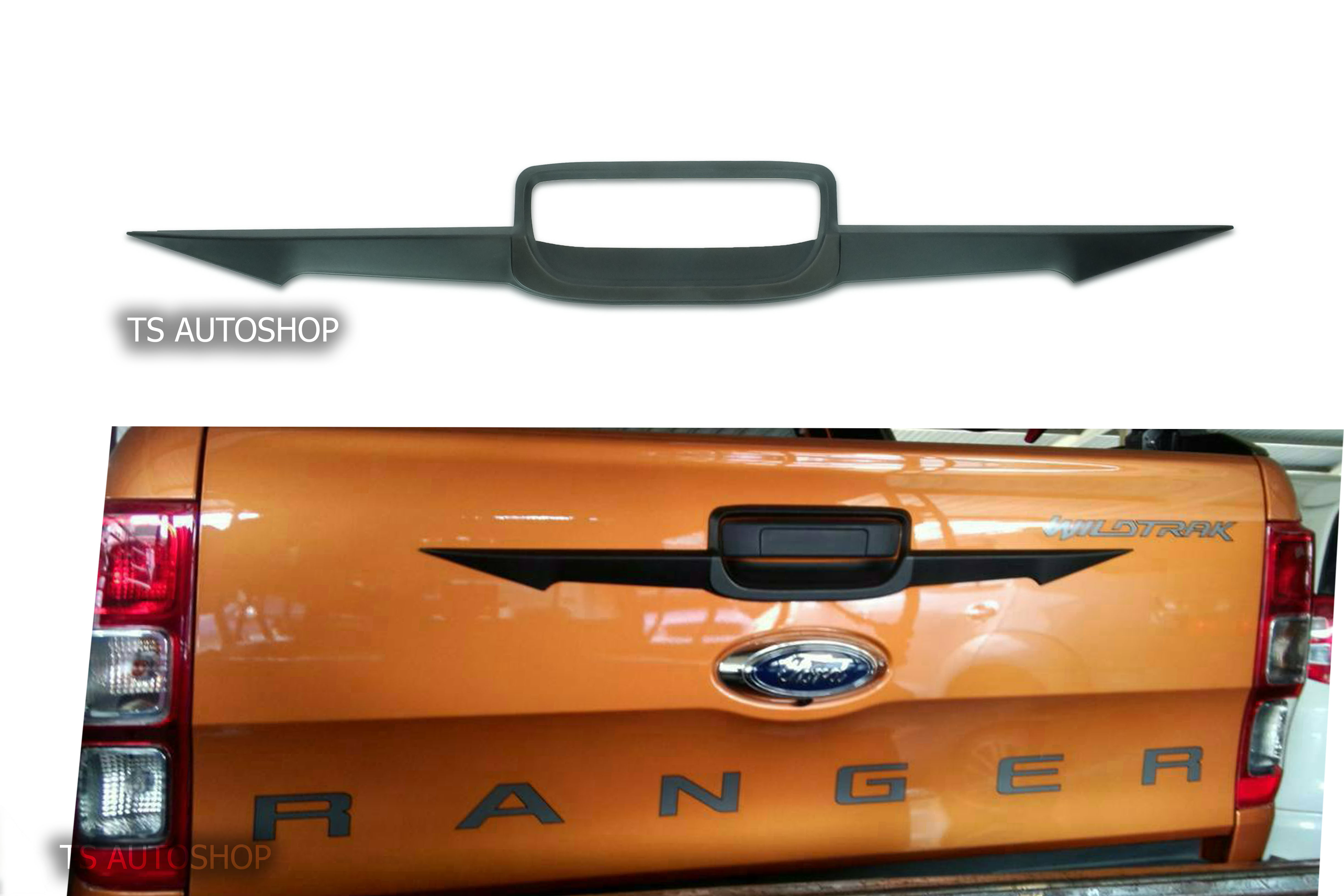 Bootlids, Tailgates & Parts Black Rear Line Upper Tailgate Cap Cover ...